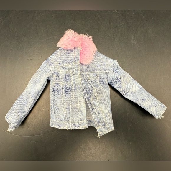 Barbie | Toys | 99s Barbie Pink Faux Denim Skirt Top Jacket Fashion ...